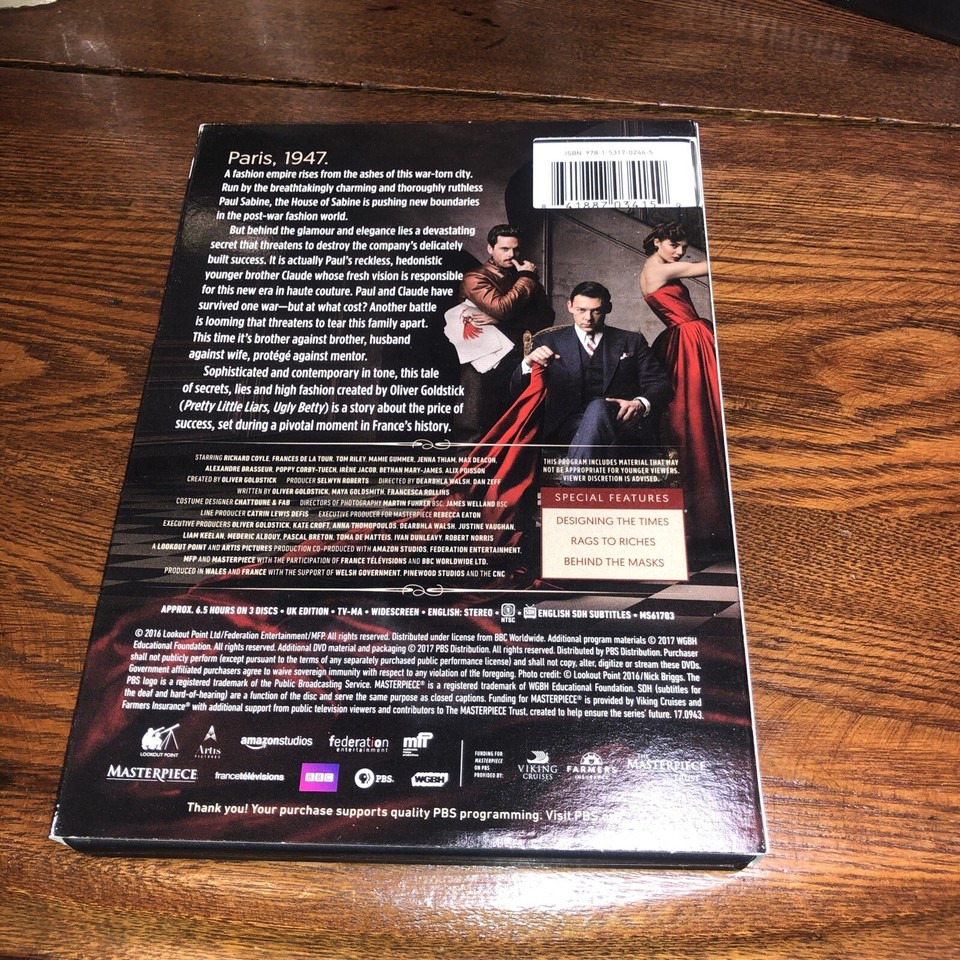 The Collection DVD, Masterpiece PBS Series, Paris 1947. VG 841887034159 ...