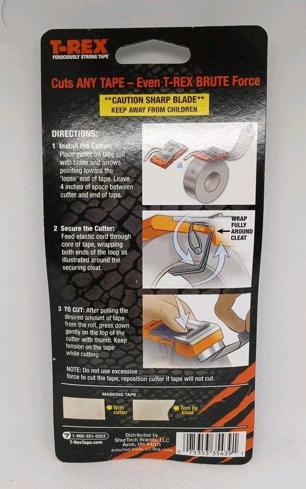 T-Rex Brute Force Tape Cutter Easy Duct Tape Cutter ShurTech Brands | eBay