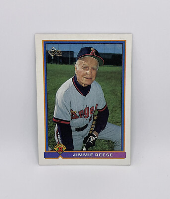 1991 Bowman Baseball #186 Jimmie Reese - California Angels - HOF | eBay