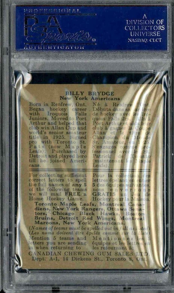 1933 V252 Billy Brydge - PSA 2 | eBay