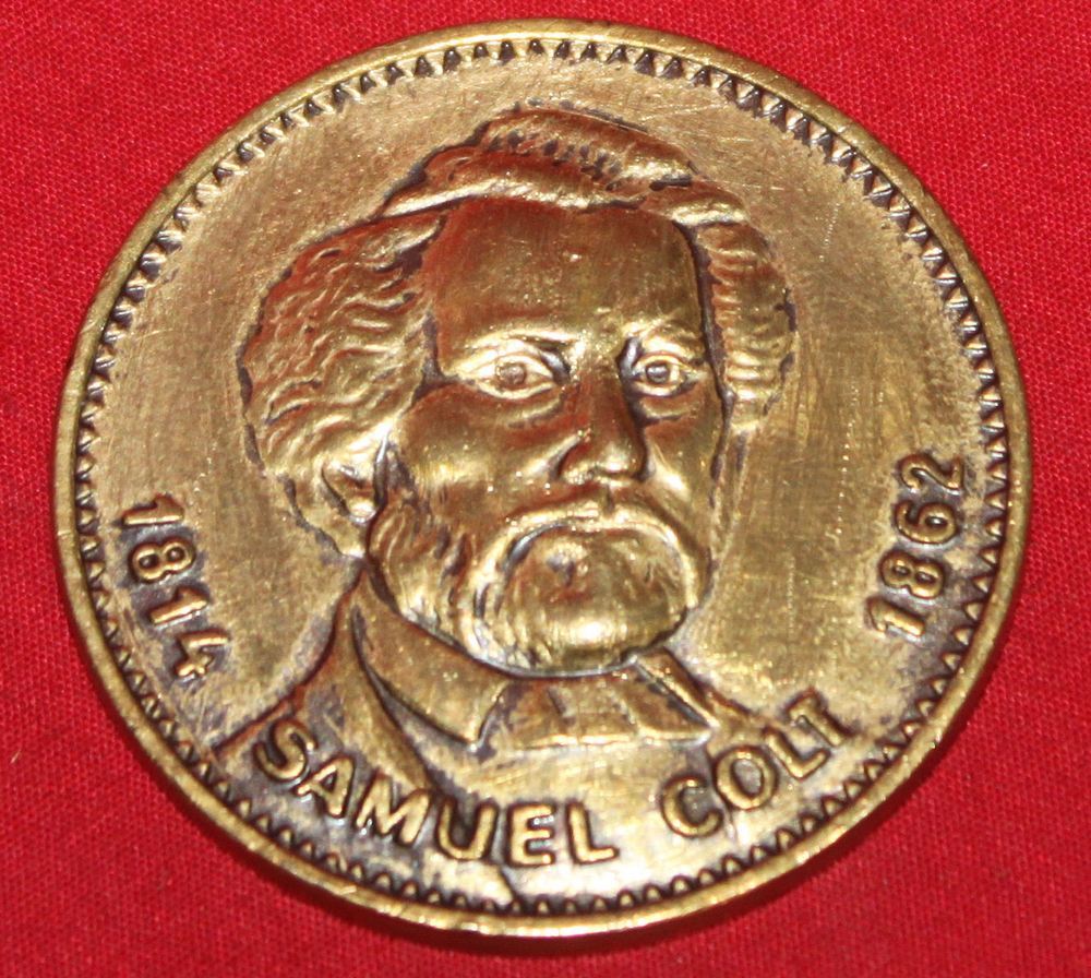 Colt Firearms Brass Sam Colt Medallion 1.88" | eBay