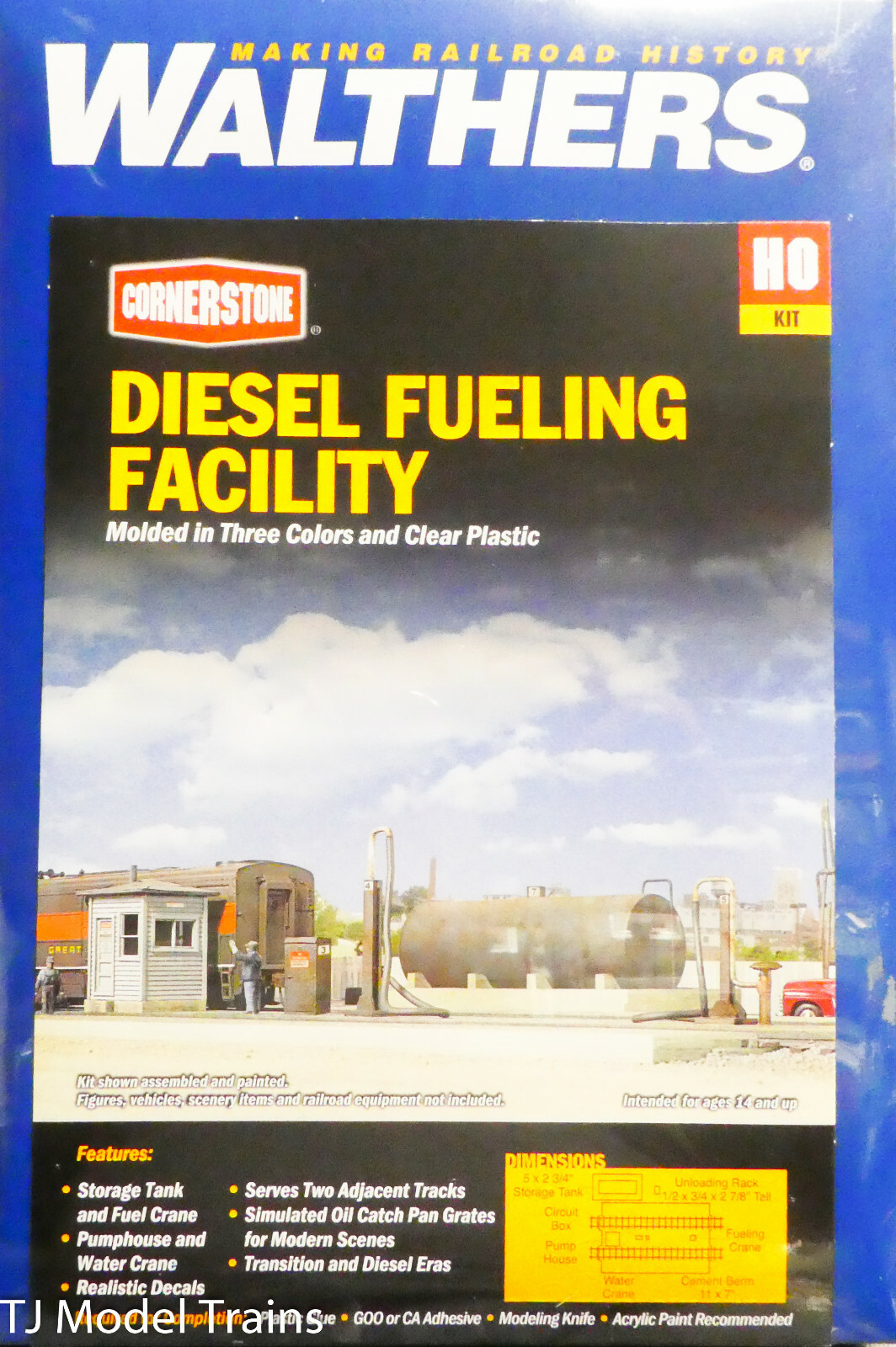 Walthers HO #933-2908 Diesel Locomotive Fueling Facility (Plastic Kit ...