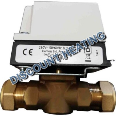 Danfoss HPA2 22mm 2 Port Motorised Valve With Actuator | eBay UK