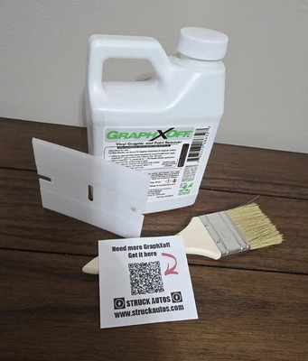 GraphXOff Vinyl, Adhesive and Paint Remover W/ Removal Plastic Blade W ...