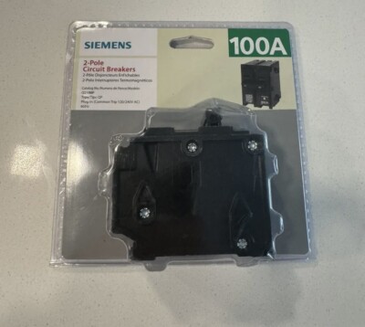 Siemens Q2100P Type QP 100 Amp 2-Pole 120/240V Circuit Breaker ...