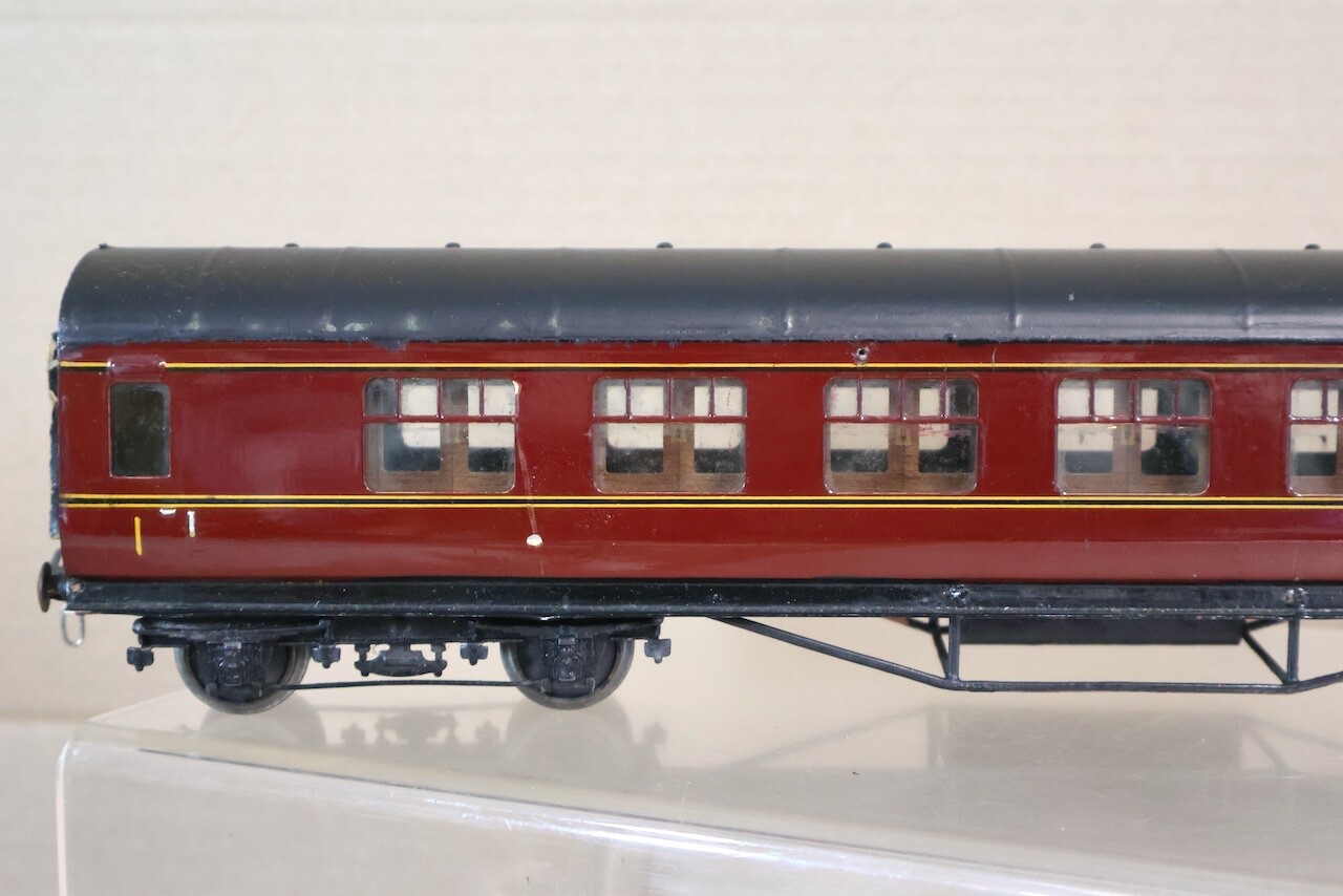 EXLEY O GAUGE BR Ex LMS MAROON 1st CLASS CORRIDOR COACH N8880S oi | eBay UK