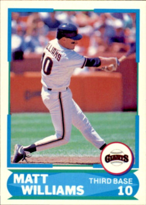 1988 Score Young Superstars #18 Matt Williams 3rd Base S.F. Giants FREE ...