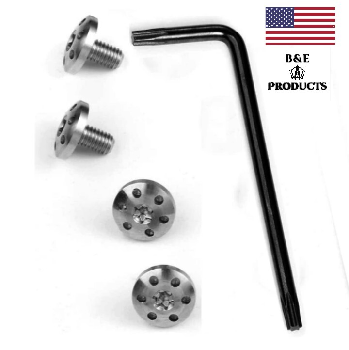 Beretta 92fs, M9 Silver Grip Screws T8 Torx Key 4 Stainless Steel Grip ...