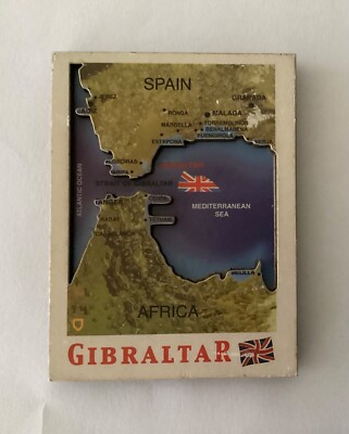 Gibraltar UK Flag Map Wood Fridge Magnet D5 | eBay