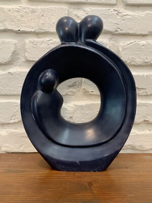 Kenyan Soapstone 12” Sculpture Dark Blue | eBay