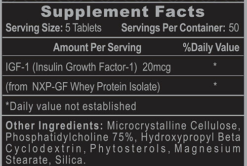 Hi-Tech Pharmaceuticals PRO IGF-1, 250 Tablets Muscle 50 Days ...