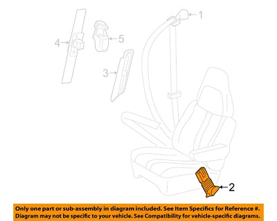 GM OEM Front Seat Belt-Buckle Right 19353083 | eBay