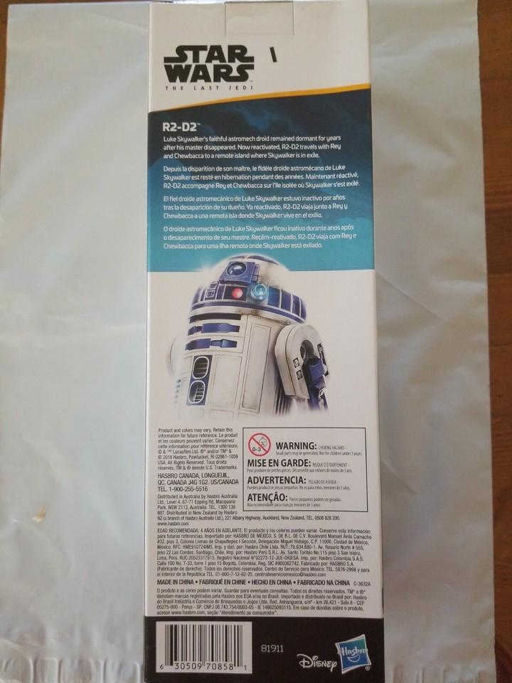 New Star Wars R2-D2 Collectible Action Figure, The Last Jedi by Hasbro ...