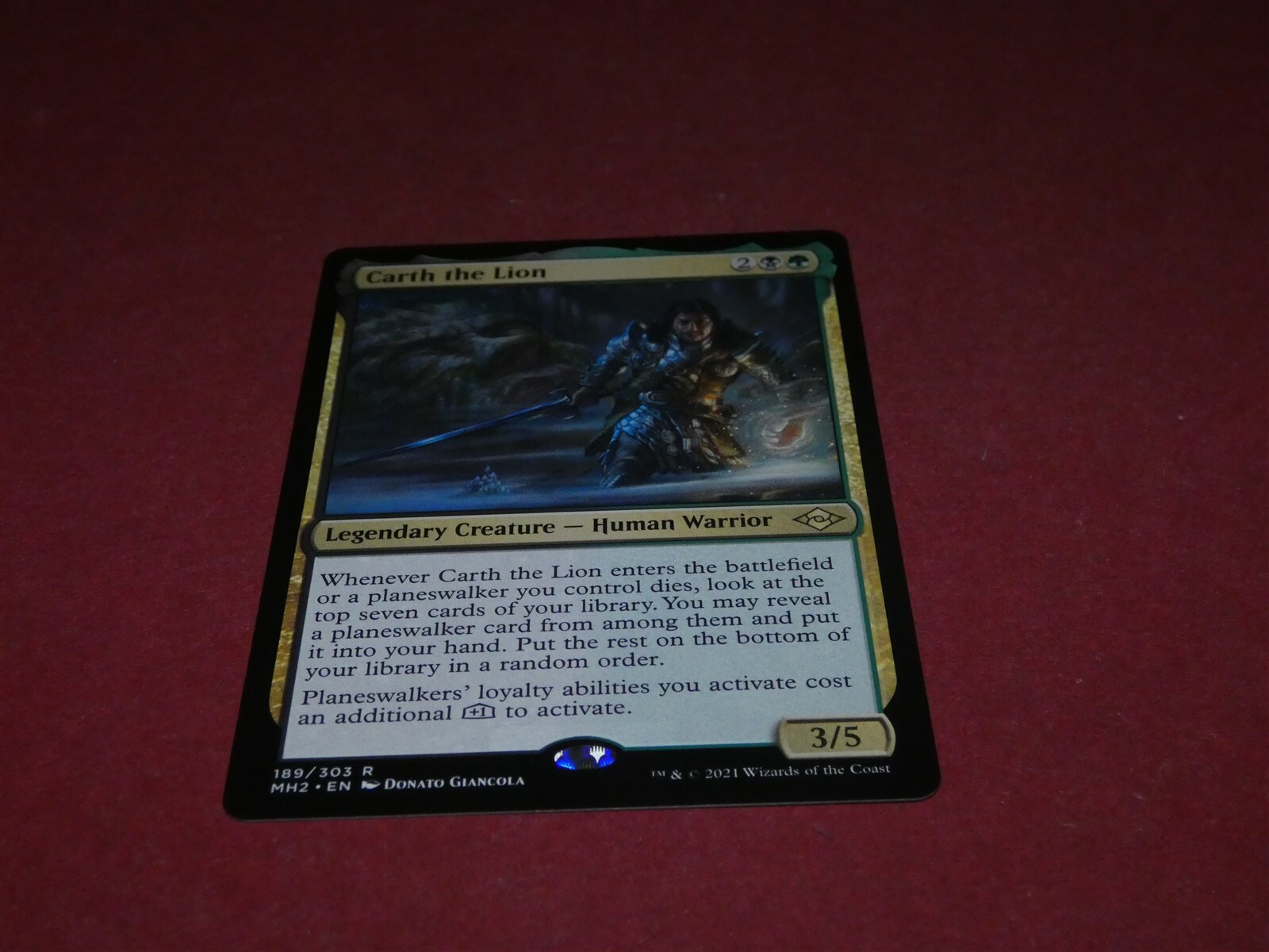 Magic the Gathering: MTG: Modern Horizons 2: Carth the Lion | eBay