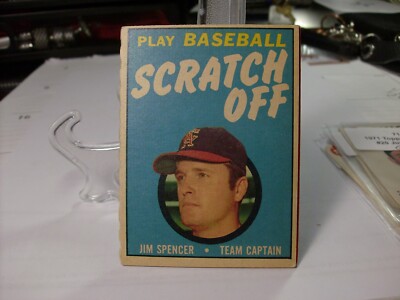 1971 Topps Scratch-Offs Baseball (RED) #20 - Jim Spencer California ...