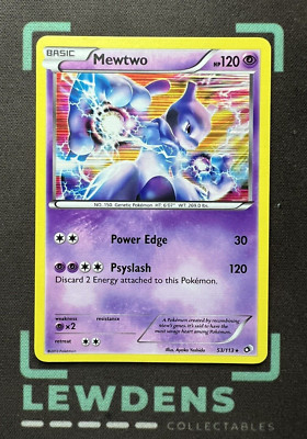 Mewtwo - 53/113 - Holo Rare - B&W Legendary Treasures - Pokemon Card ...