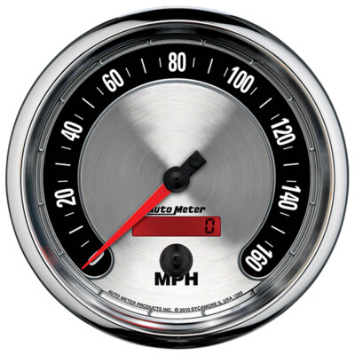 Auto Meter American Muscle Speedometer 5" In-Dash Programmable 0-160 ...