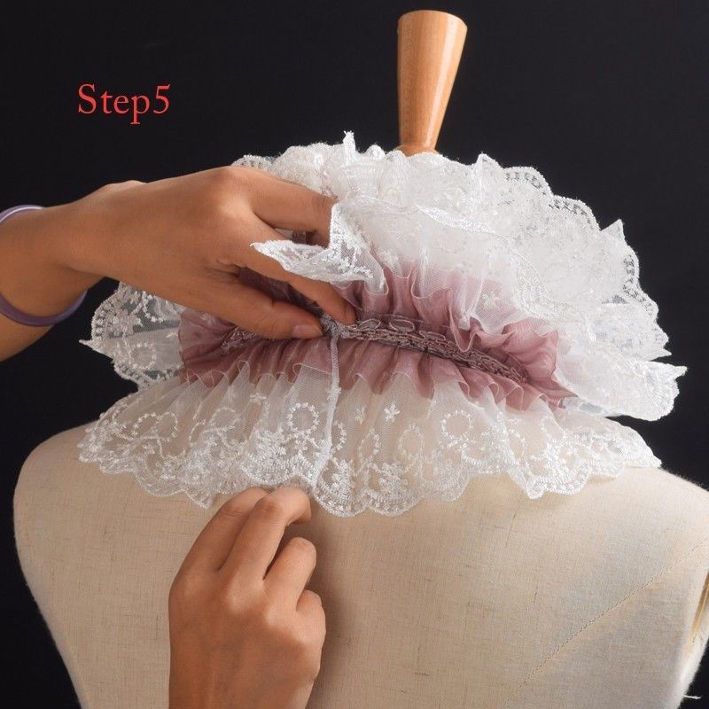 Tudor Elizabethan Ruffle Collar Victorian Renaissance Costume Neck Ruff ...