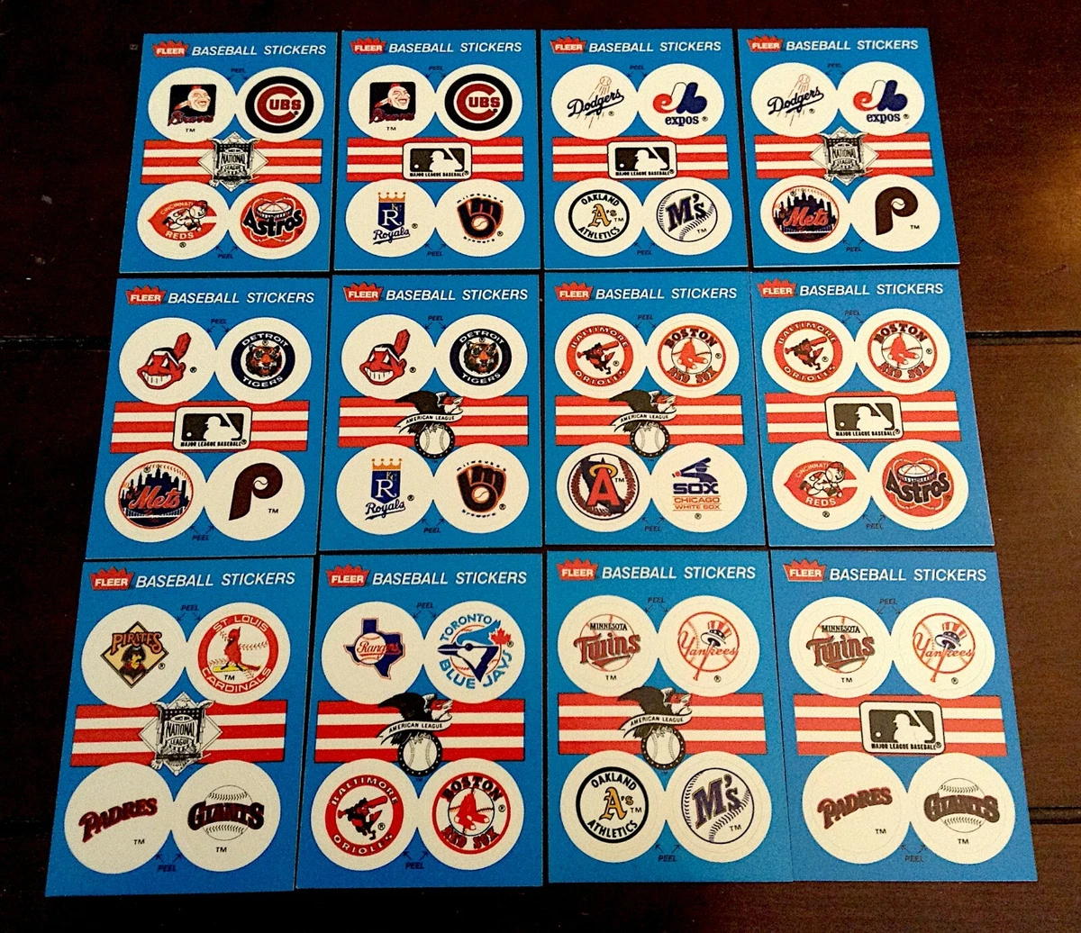 Fleer Team Logo Stickers