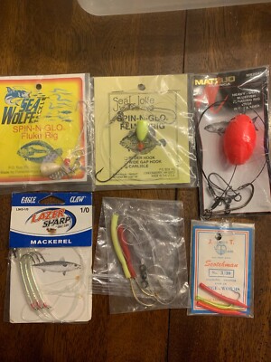 Assorted Saltwater Rigs 6 Packages Snapper Mackerel Bluefish Fluke | eBay
