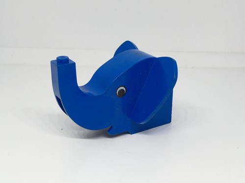 LEGO Animal: Elephant Head 6 x 7 x 4 - Ref 6245px1 Blue - Set 4177 1868 ...