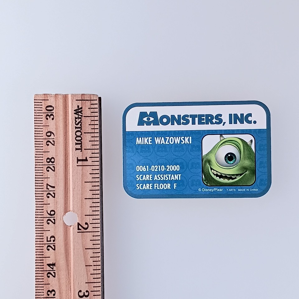 Mike ID Card - Disney Pixar Monsters, Inc. Company Item Collection | eBay