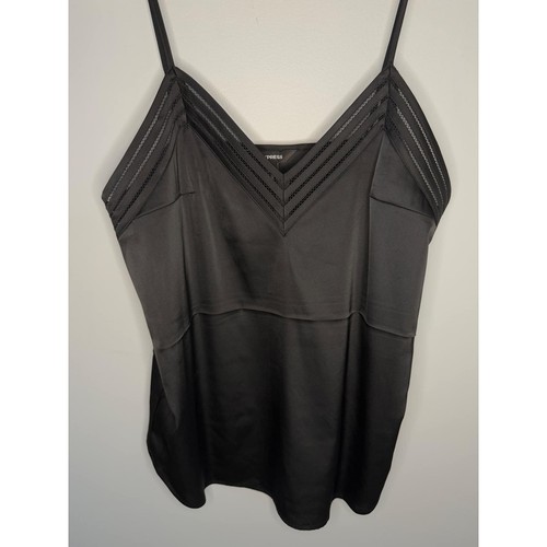 NWT Express Spaghetti Strap V-Neck Cutout Tank Top Midnight Black ...