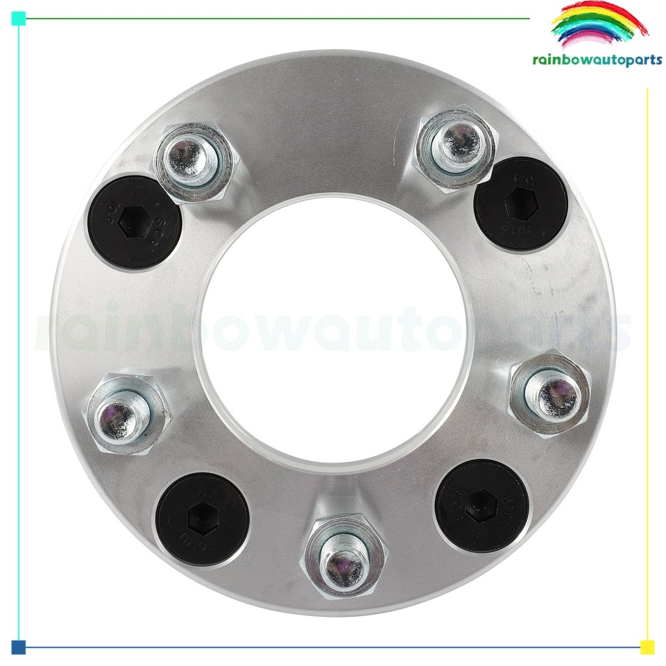 4Pc 1" 4x114.3 to 5x114.3 Conversion Wheel Adapters 1/2"x20 4 Lug to 5 ...