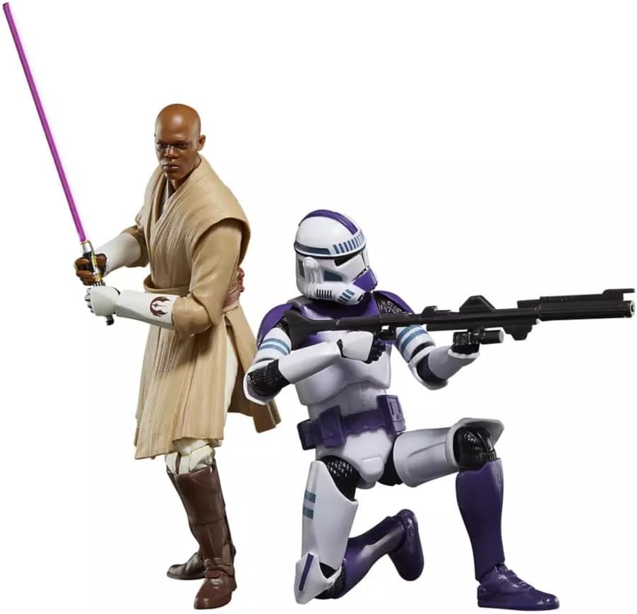 STAR WARS The Black Series Mace Windu & 187th Legion Clone Trooper 15,2 ...