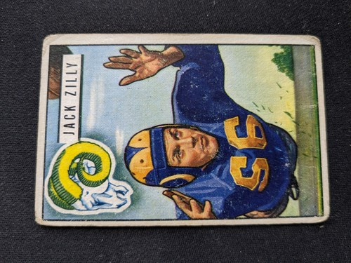 1951 Bowman Football Card # 78 Jack Zilly - Los Angeles Rams (VG/EX) | eBay