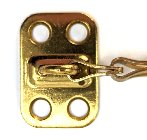 NOS! Vintage Ives No. 82 Transom Chain, 12” Bright Brass Plated Wrought ...