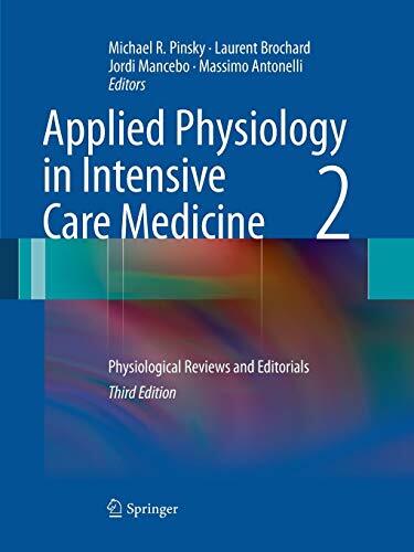 Pinsky Michael R-Applied Physiology In Intensiv Book NEUF 9783662501023 ...
