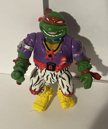 TMNT Rock 'N Rollin Heavy Metal Raphael VTG Loose Action Figure ...