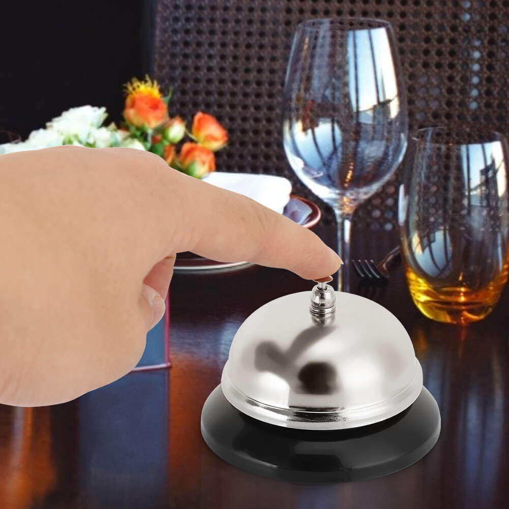Stainless Steel Dinner Call Bell Desk Service Bell For Kitchen Coffee ...