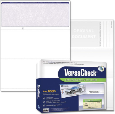 Secure Checks - 250 Blank Business Voucher Checks - Blue Classic - 250 ...