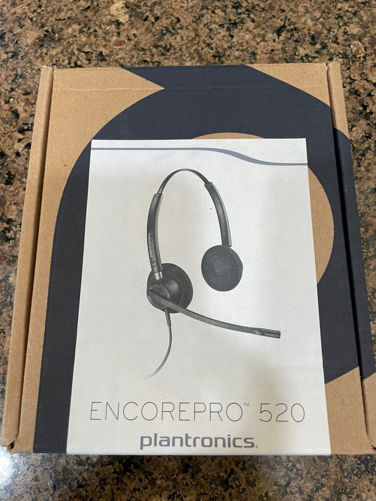 Plantronics EncorePro HW520 With Poly DA75 USB Adapter Black NEW ...