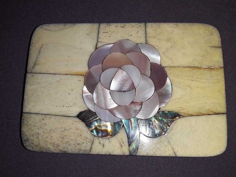 Vintage Hechden Mexico Abalone Shell Women's Decorative Belt Buckle ...