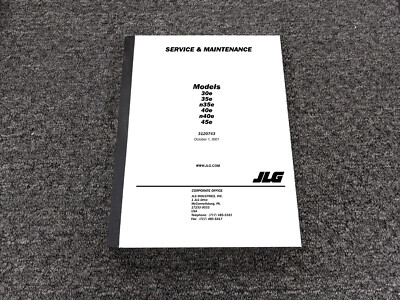 JLG 30e 35e n35e 40e n40e 45e Lift Platform Service Operator ...