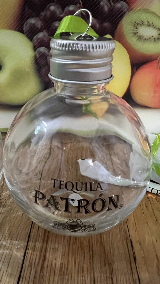 Patron Tequila Ornament /cocktail glasses (set of 2)Toppers And Straws ...