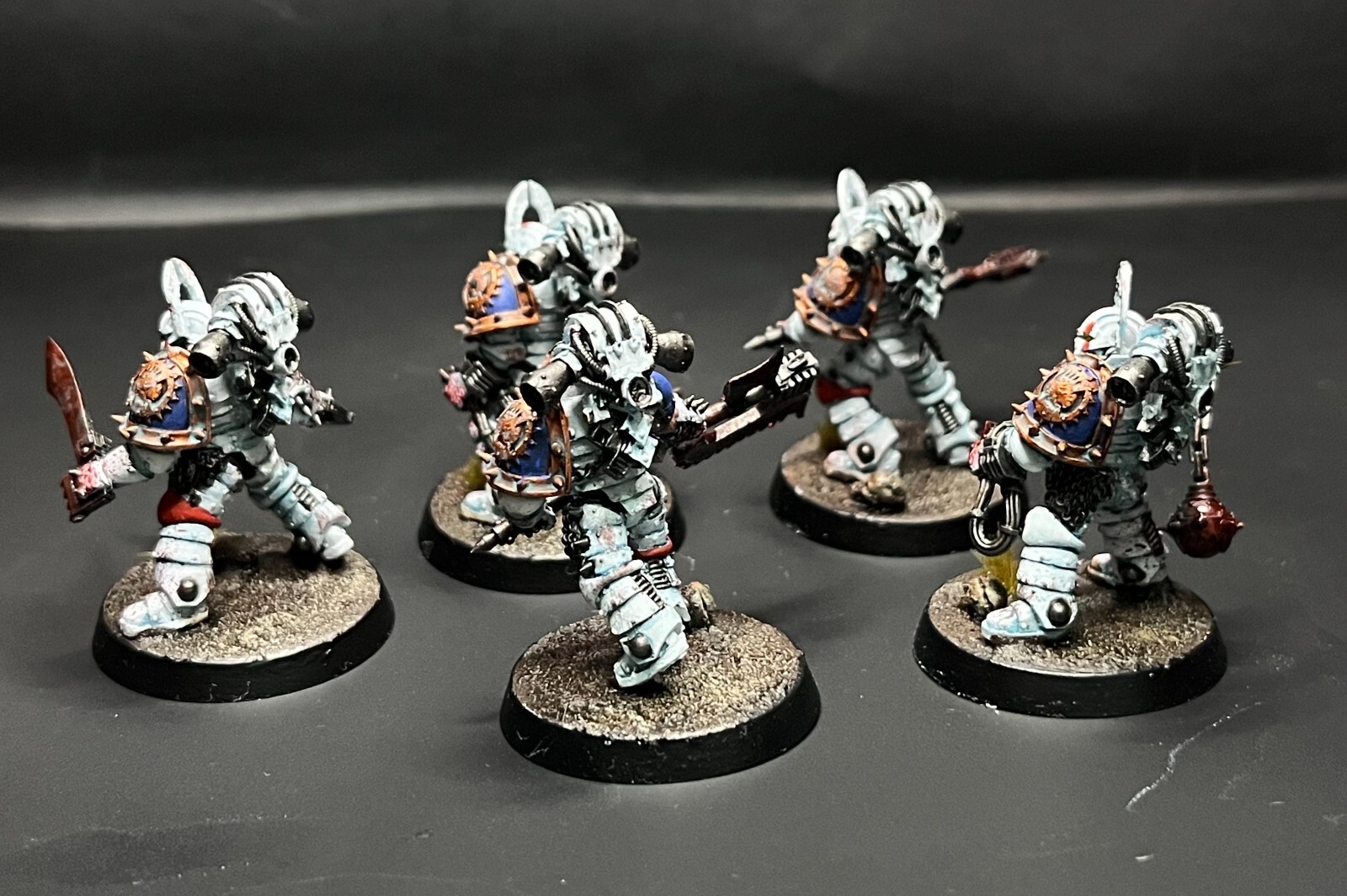 World Eaters Legion Rampager Squad + MKVI Heads painted Warhammer 40k ...