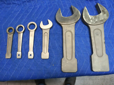 6 pcs Metric BRASS NON SPARKING SLUGGING HAMMER STRIKING WRENCH SET NEW ...
