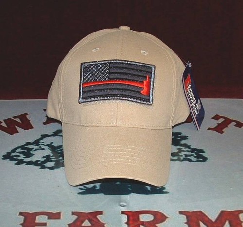 Tactical Interchangeable Patch Fire Fighter Red Line Flag Axe 100% ...