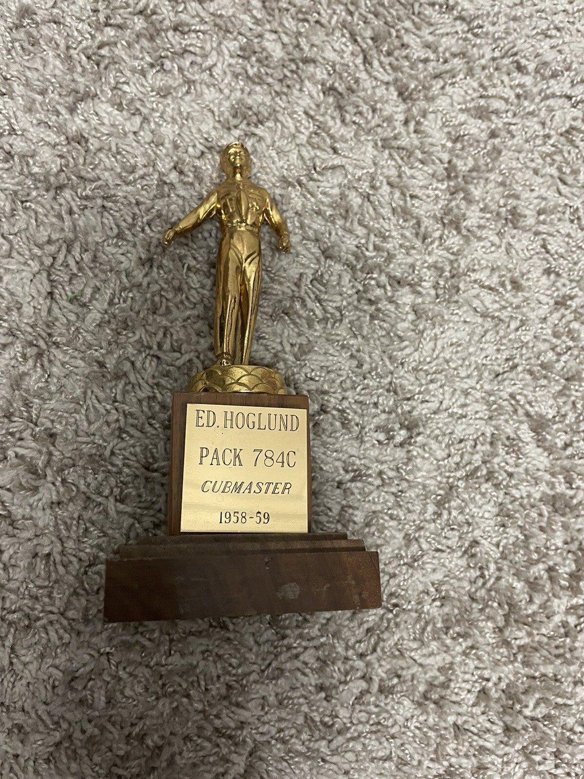 1959 Trophy BSA Cub Scouts Pack 784C Cubmaster Award Woodland Hills CA ...