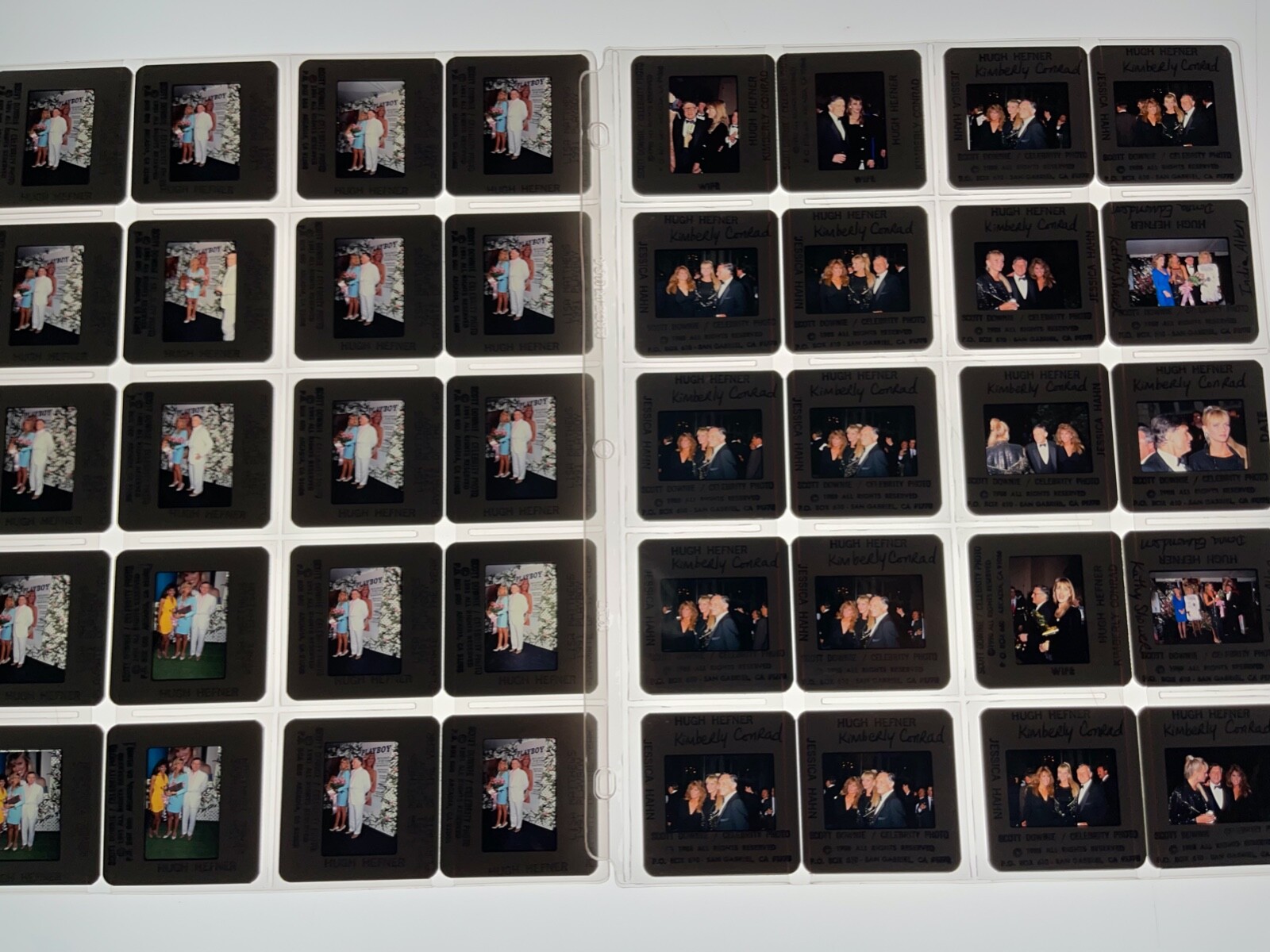 HUGH HEFNER LISA MATTHEWS KIMBERLY CONRAD LOT 35MM SLIDE TRANSPARENCY ...