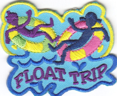 FLOAT TRIP Iron On Patch Water Sports Swimming | eBay