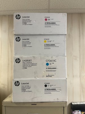 New Genuine HP 508X High Yield Toner Set CF360X CF361X CF362X CF363X ...