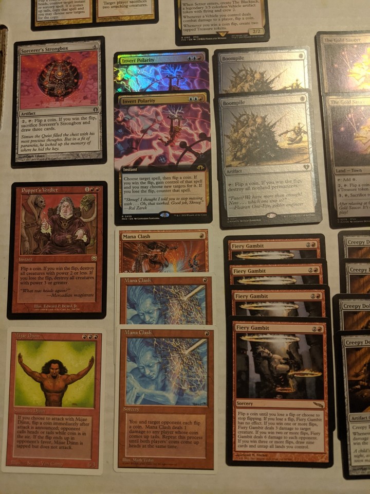 MTG Lot 30 COIN FLIP cards, 20 RETRO FOIL MOUNTAINS! Enough for a great ...