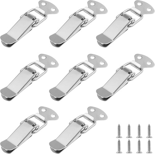 8Pk Stainless Steel Spring Loaded Buckle Latch Toggle Hasp Lock for ...