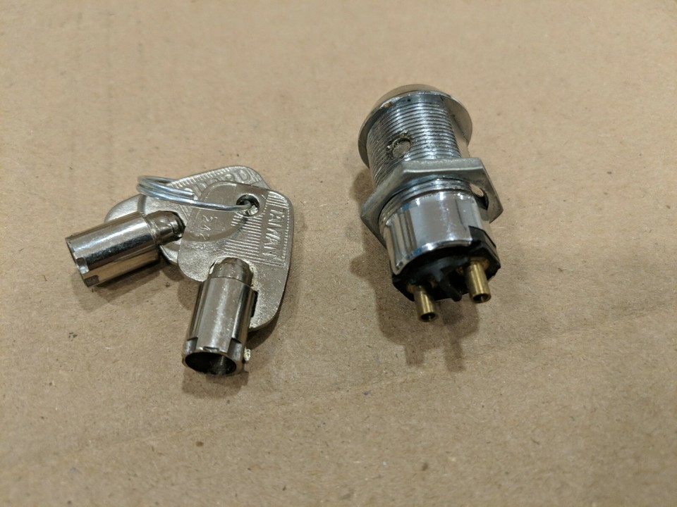 Guard Momentary Key Switch With Posts, Two Tubular Keys | eBay