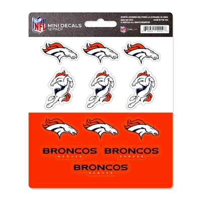 Denver Broncos NFL Vinyl Die-Cut Sticker Set / Decal Sheet *Free ...